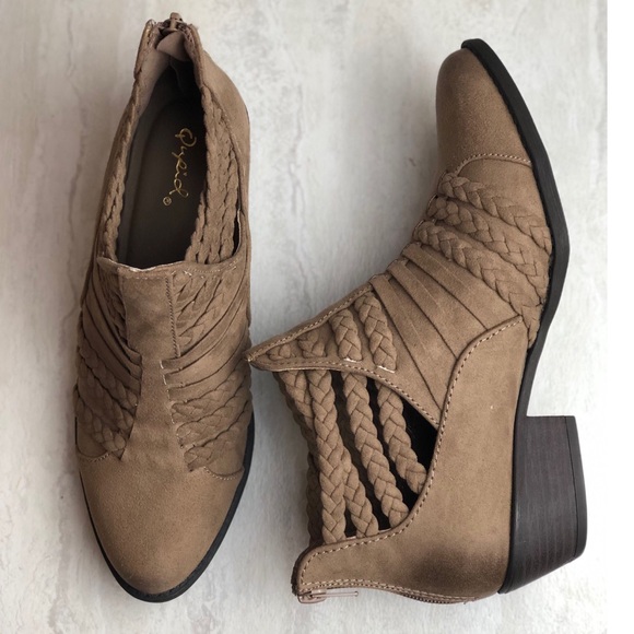 Qupid | Shoes | Braided Multi Strap Booties | Poshmark